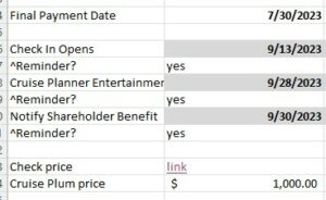 My Cruise Reservation Tracking Spreadsheet! | Cruise Packing List